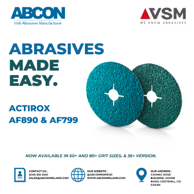 Abcon. VSM Actirox AF890 & AF799 Fibre Discs